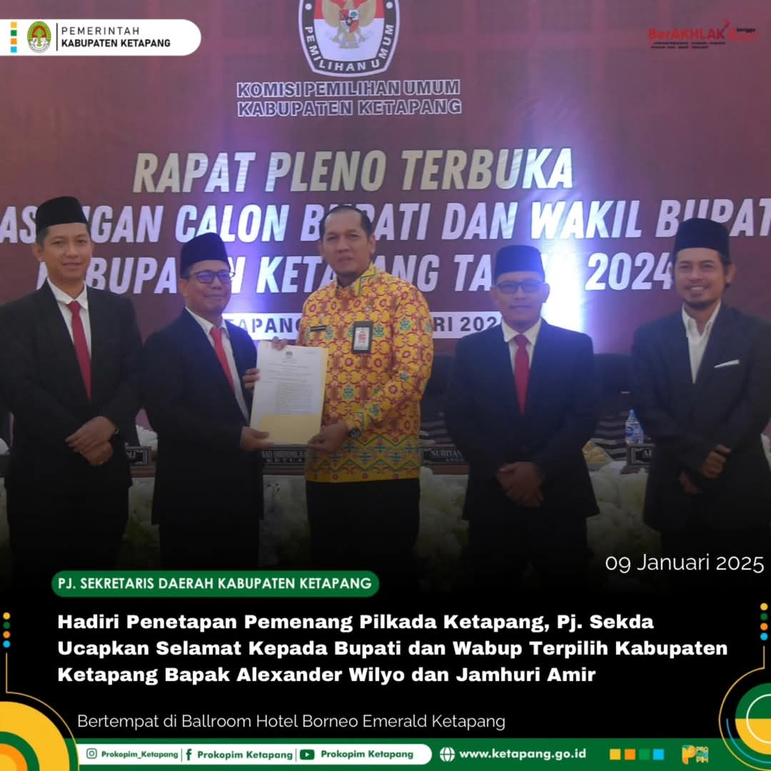 Pj Sekda Hadiri Penetapan Bupati dan Wakil Bupati Terpilih Periode 2025-2029 - Hariantribuana.co
